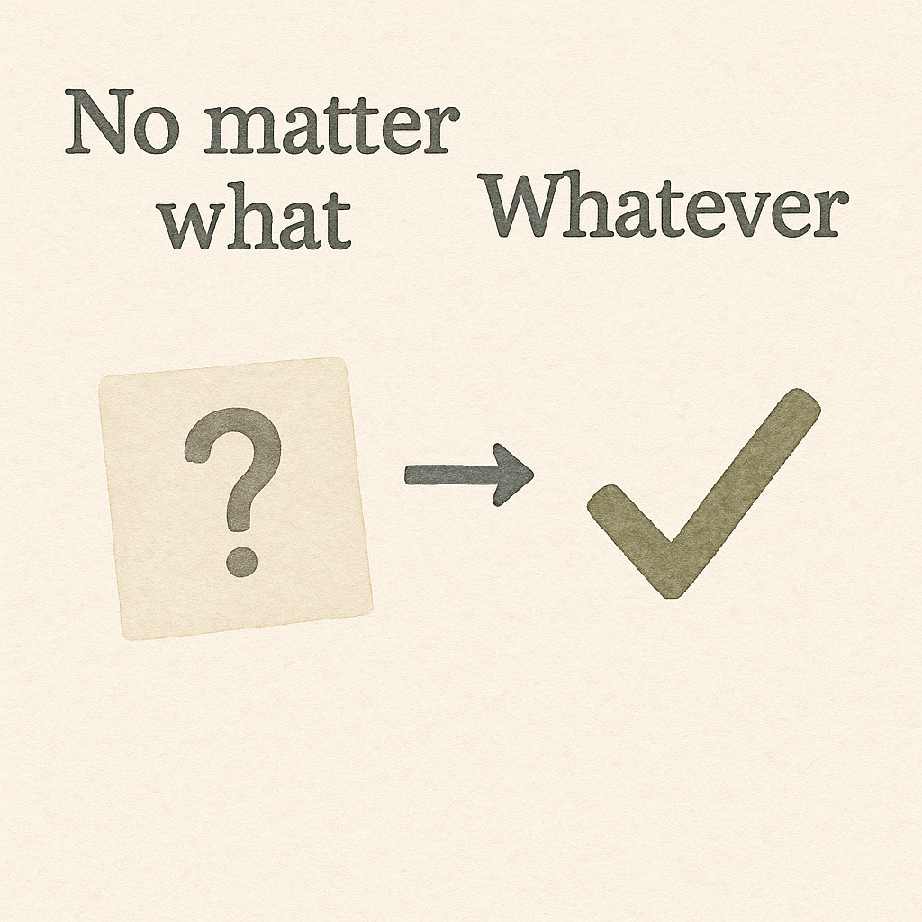 no matter what whatever 차이 한 번에 정리 (토익 수능 빈출) | mangomore 🙂