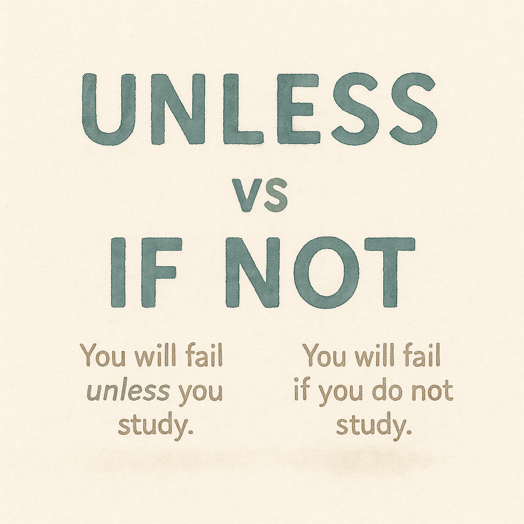 unless vs if not 차이 한번에 정리! 예문으로 쉽게 알려드릴게요 | mangomore 🙂